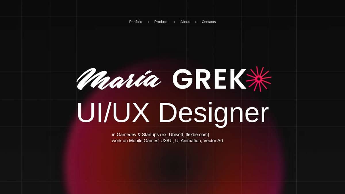 Maria Greko - UI/UX Designer
