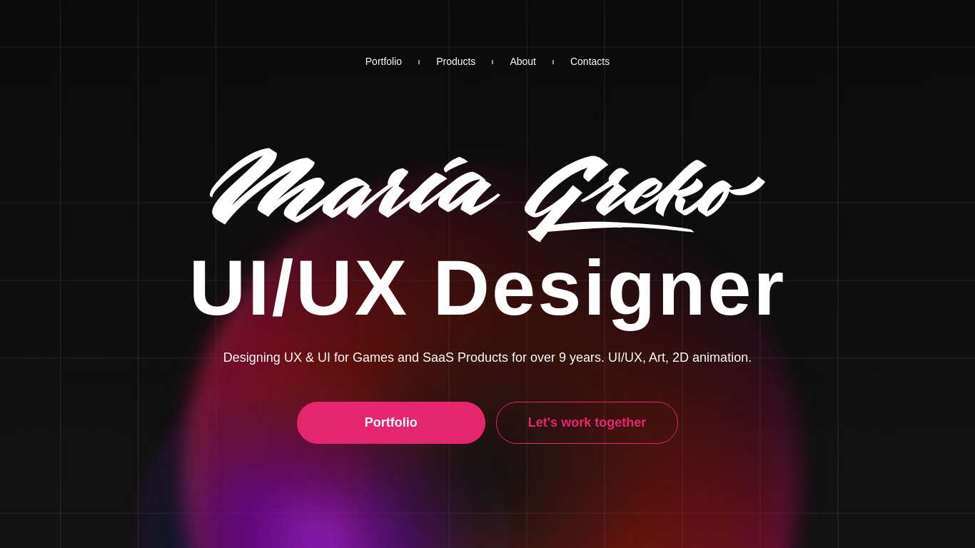 Maria Greko - UI/UX Designer